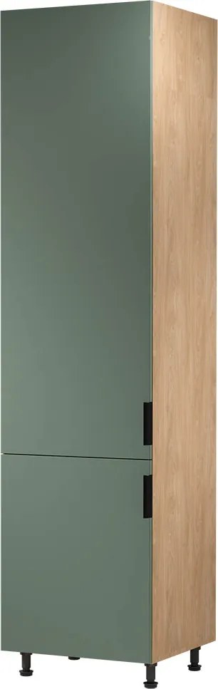 SORENTO pg | vysoká skříňka D60RWN potravinová s policemi | 60 cm | LEVÁ | puccini/zelená