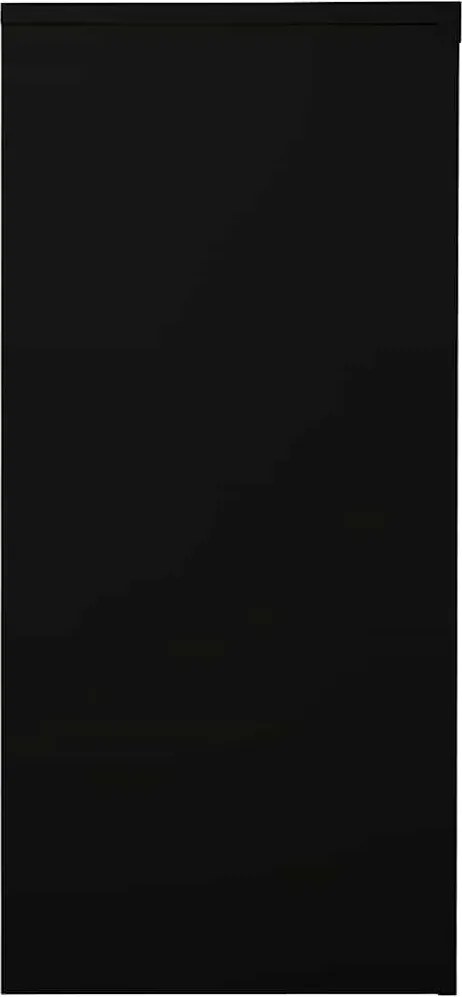 Skříň s posuvnými dveřmi černá 90 x 40 x 90 cm ocel 335956