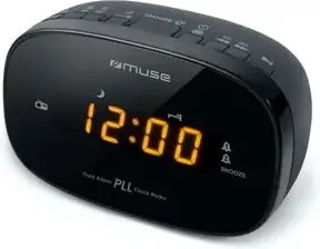 Muse M-150 CR černá / Budík s rádiem / FM