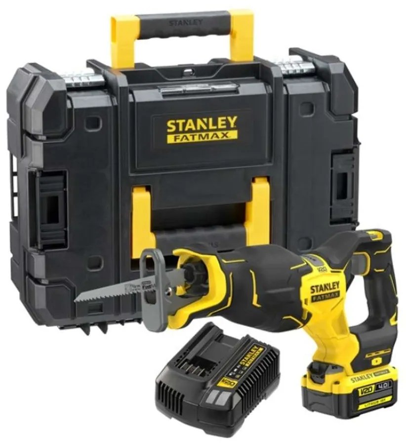 Stanley - 18V AKU pila ocaska, 1x aku 4,0 Ah Li-Ion, nabíječka SFMCS311M1T-QW