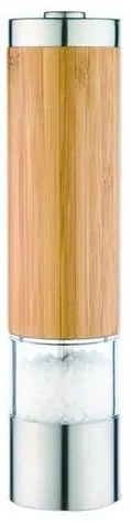 Kitchisimo Elektrický mlýnek na sůl a pepř, 21,5 cm, bambus