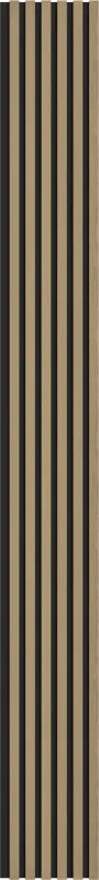 Mexen Lam-B, akustické stěnové lamely 275 × 30 cm, HDF deska 4 mm, technická dýha, dub ušlechtilý, S100-275307-3015-004