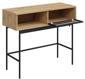 Konzolový stolek Brulpin 1K, Barva dřeva: dub artisan / dub artisan + černá