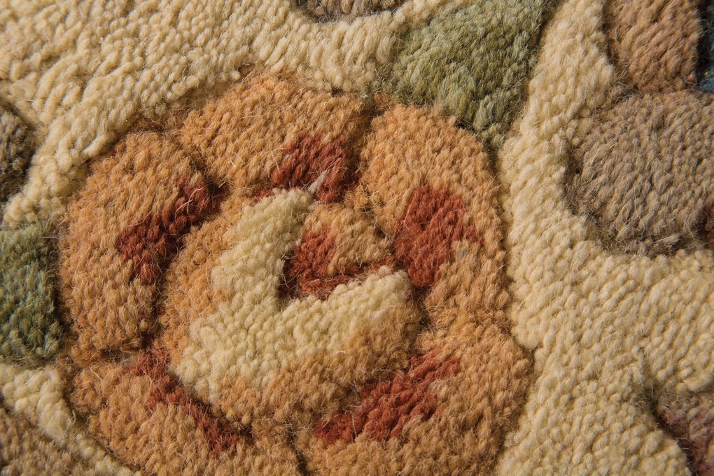 Flair Rugs, Ručně všívaný kusový koberec Lotus premium Blue, 120x180, modrá, chodba / předsíň