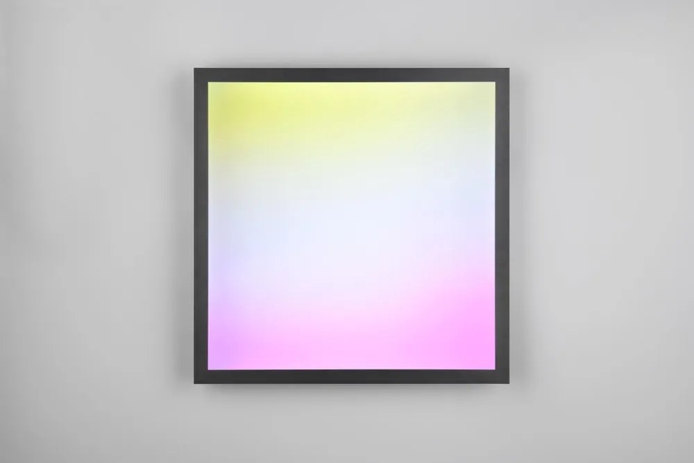 Černé LED stropní svítidlo 44.5x44.5 cm Beta – Reality