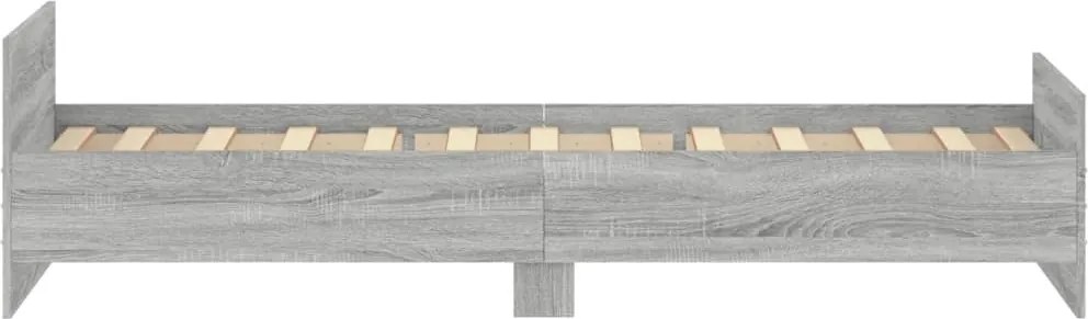 vidaXL Rám postele 90 x 200 cm kompozitní dřevo [835930] Barva: šedá sonoma