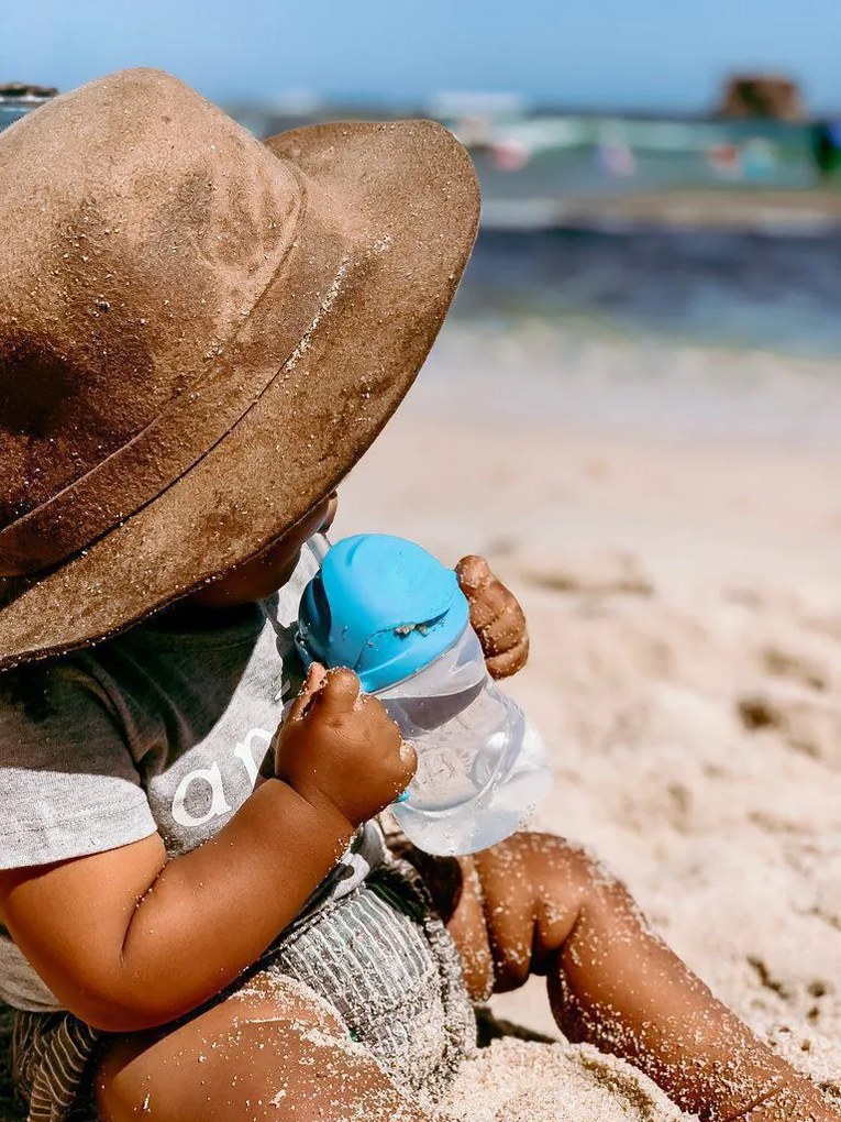 B.box Náhradní velké víčko pro hrneček s brčkem Ostružinový