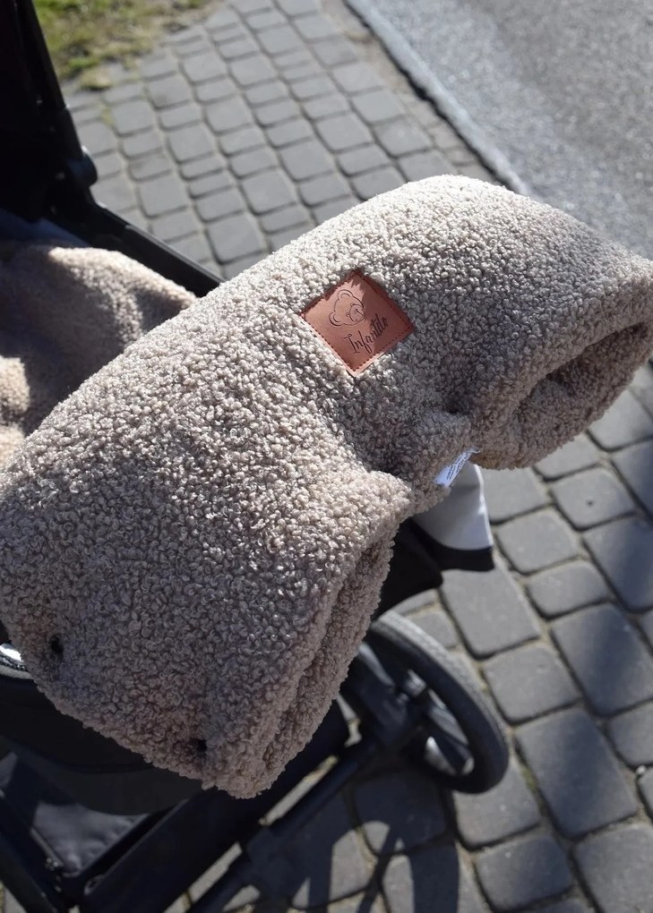 Inf Rukávník na kočárek Lamb – hnědá