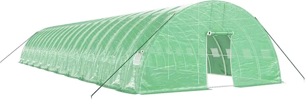 Skleník s ocelovým rámem zelený 120 m² 20 x 6 x 2,85 m 3188113