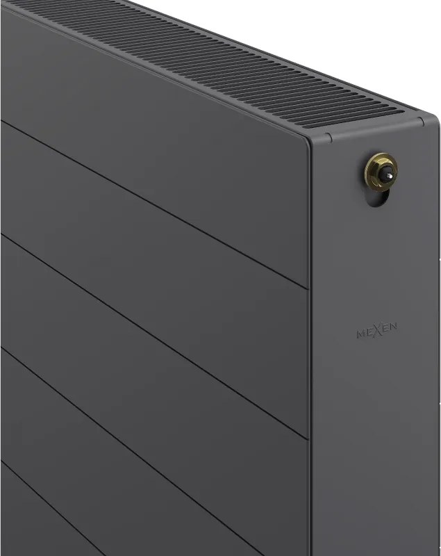 Mexen, Mexen Line panelový radiátor CVL22 600 x 2000 mm, spodní připojení, 3165 W, antracit - W622L-060-200-66