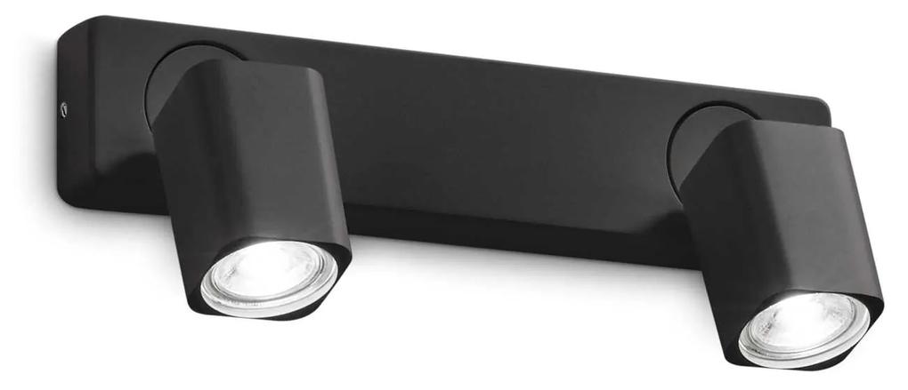Ideal Lux Nástěnné/stropní svítidlo RUDY SQUARE 2xGU10 Barva: Černá