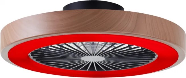 Brilliant G60060/09 Stmívatelné LED svítidlo SLIMLINE NATUR & reverzn VENTILÁTOR + funkce LED
