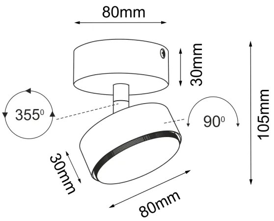 Brosline 2291 - Bodové svítidlo DROP 1xGX53/9W/230V bílá