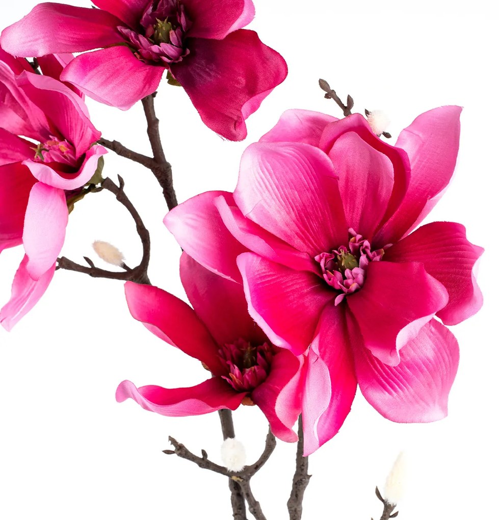 Umělá květina Magnolie růžová, 86 cm