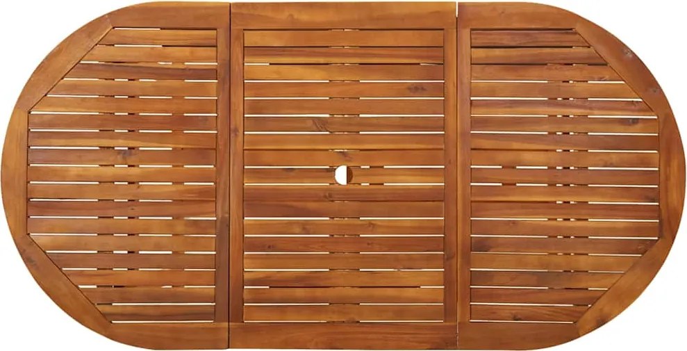 Zahradní jídelní stůl 180 x 90 x 75 cm masivní akáciové dřevo 315948