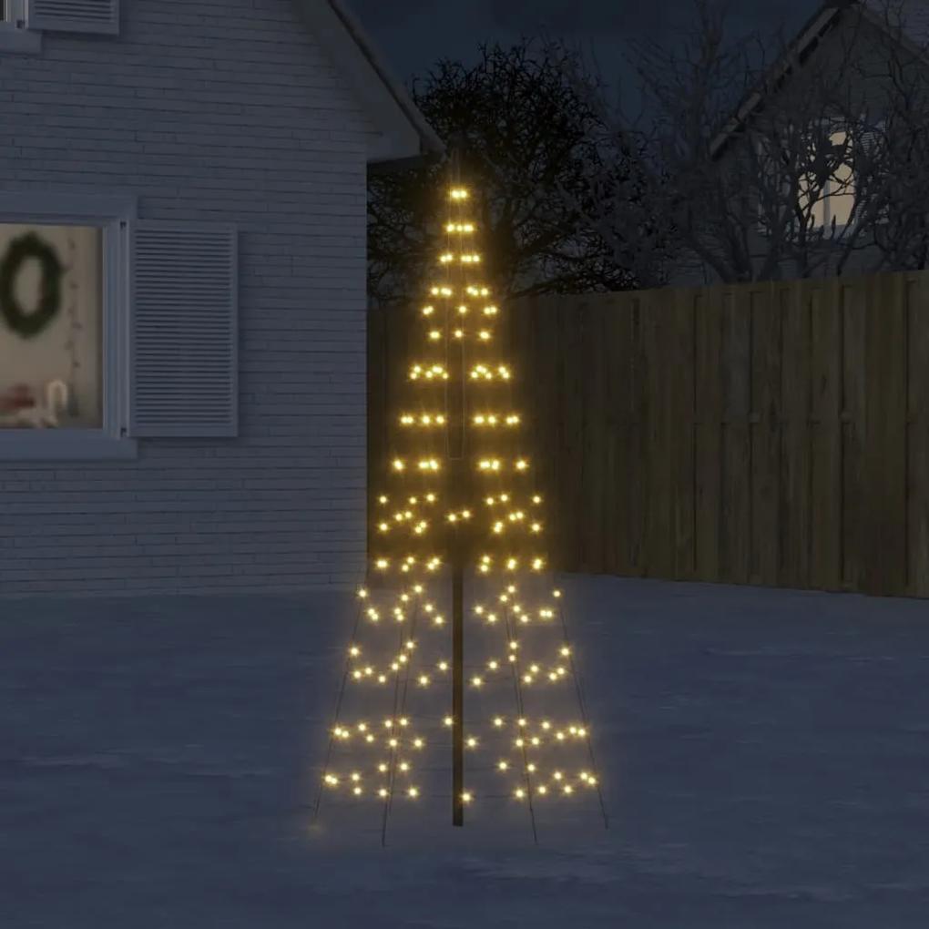 Vánoční stromek na stožár 200 teplých bílých LED diod 180 cm