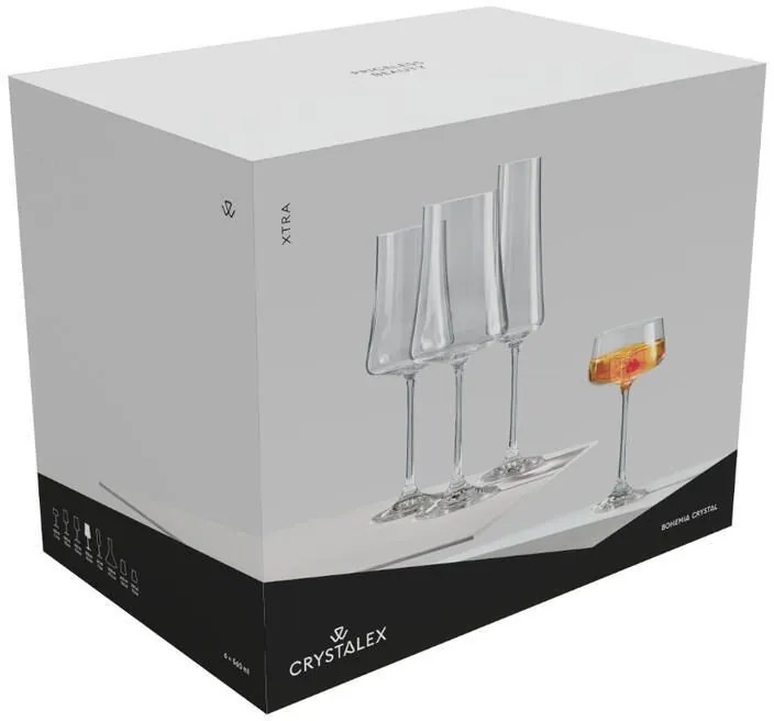 BOHEMIA XTRA SKLENICE NA ČERVENÉ VÍNO 460ML SADA 6KS