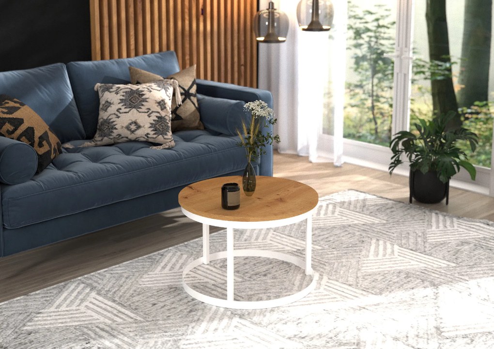 ADRK Furniture Konferenční stolek RINEN CT-RNN-W-A