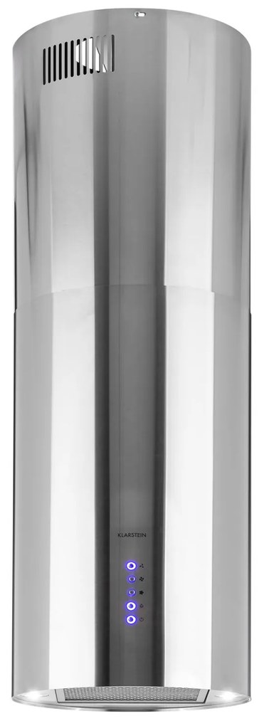 Klarstein Beretta ostrovní digestoř Ø35cm odtah/recirkulace 519m³/h LED nerez