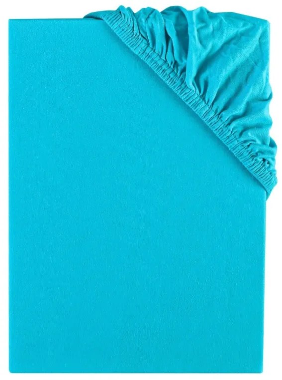 Prostěradlo tyrkysové jersey EMI, Plachta 90x200