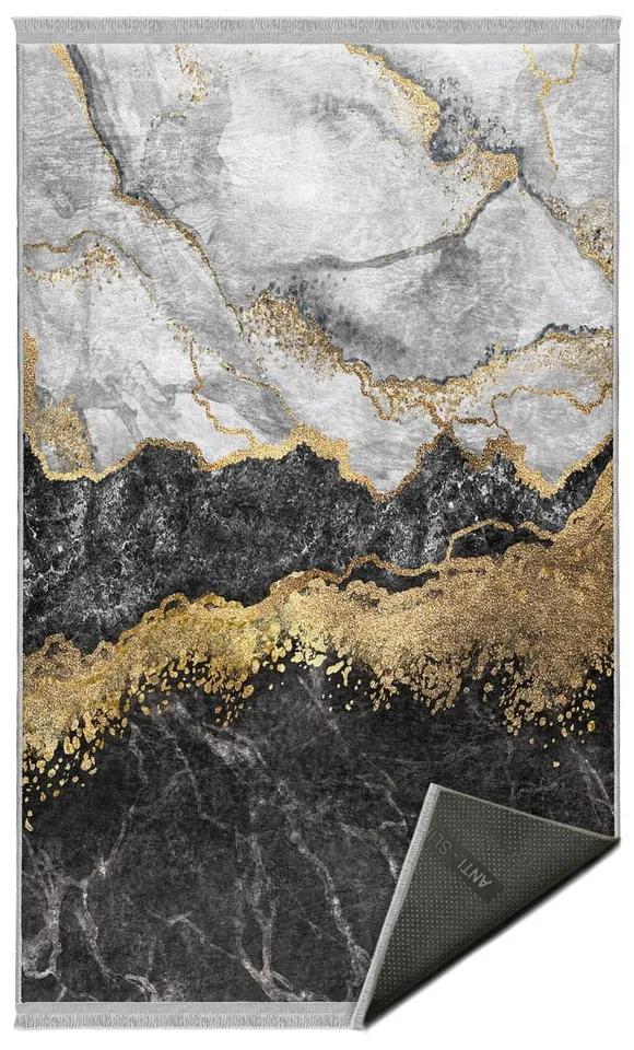 Černo-bílý pratelný koberec 120x180 cm – Mila Home