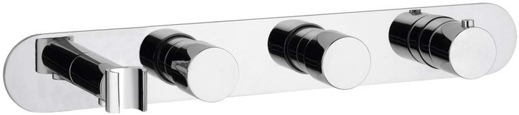Sapho - Termostatická baterie pod omítku s tělesem, se 2 výstupy, chrom MB623