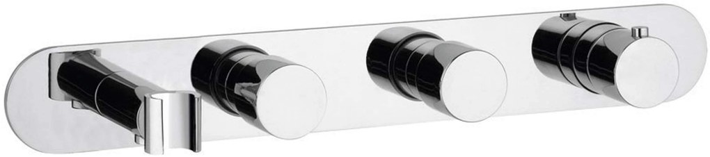 Sapho - Termostatická baterie pod omítku s tělesem, se 2 výstupy, chrom MB623