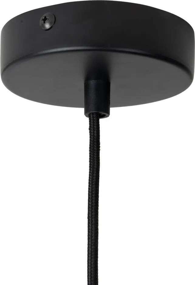 Zelené kovové závěsné svítidlo ø 12 cm Rayado Retro – Leitmotiv