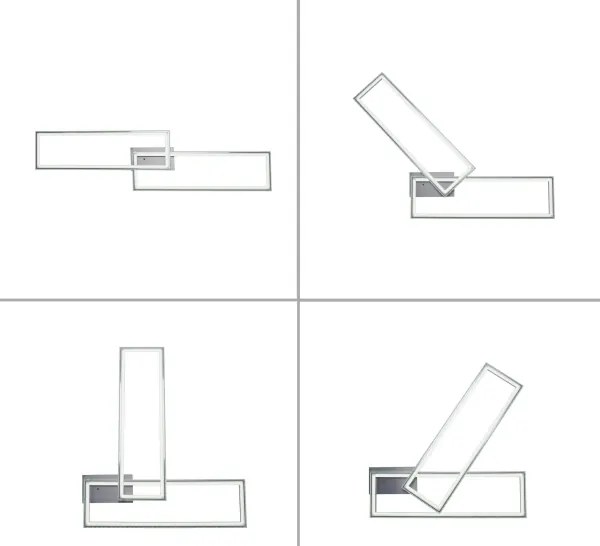 Leuchten Direkt14635-55-LED RGB Stmívatelné stropní svítidlo FELIX 34,5W/230V+DO