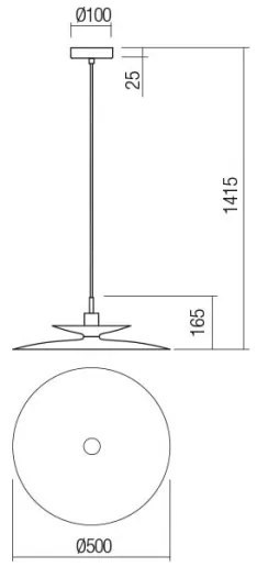 Redo 01-3050 - Lustr na lanku GUNNAR 1xE27/42W/230V pr. 50 cm zelená