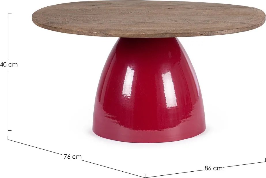 BIZZOTTO Konferenční stolek STANLEY Ø 86 cm 8051836811485