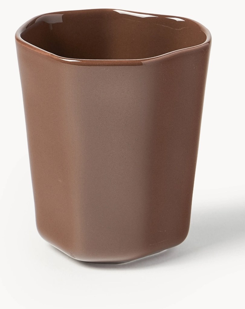 Sada porcelánových hrnků na kávu v organickém tvaru Joana, 4 díly