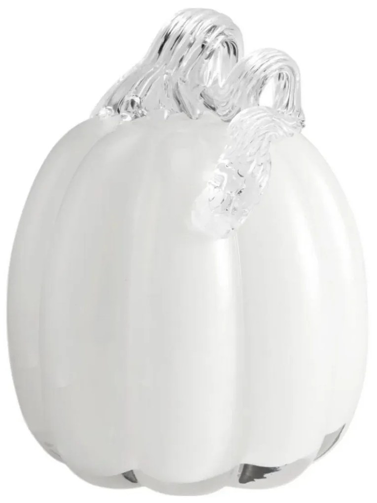 Skleněná dekorace Pumpkin White 14 cm COOEE Design