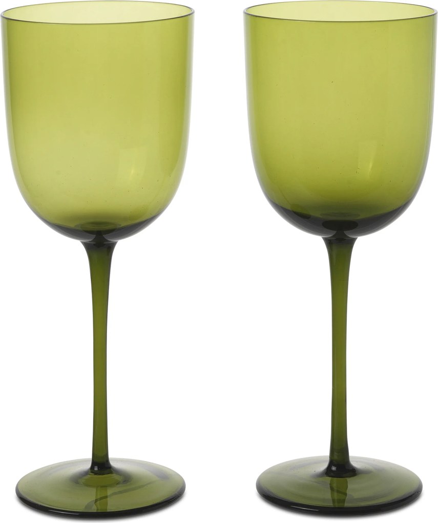 Skleničky na bílé víno Host zelený mech 2 ks