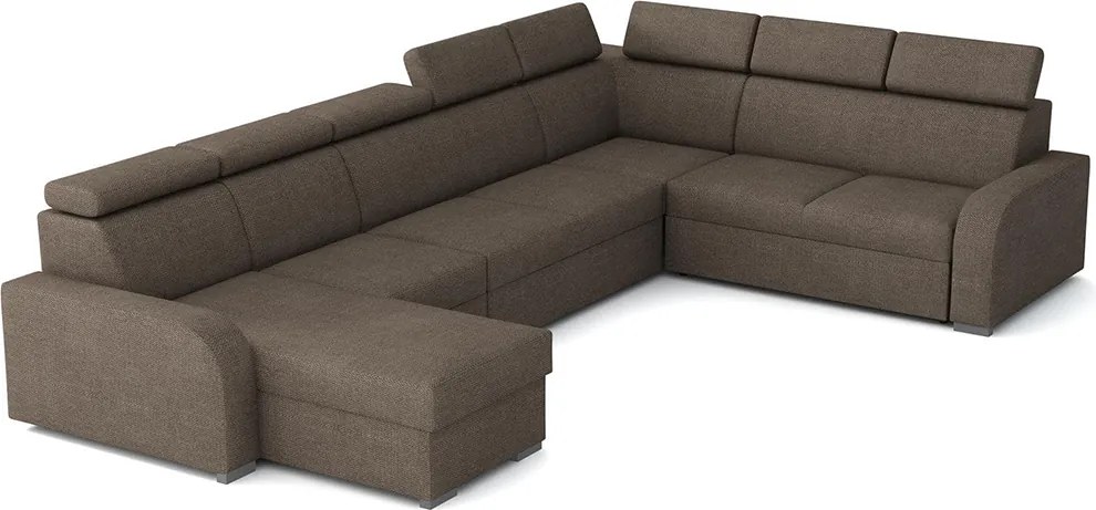 Sedací souprava OSLO U | 170x380x250 | rozkládací + 3x úložný prostor | VÝBĚR TKANIN