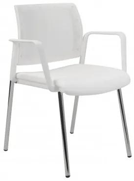 Alba Konferenční židle KENT PROKUR síť bílá bez područek GALERIE - Čalounění Alba KŮŽE / KŮŽE