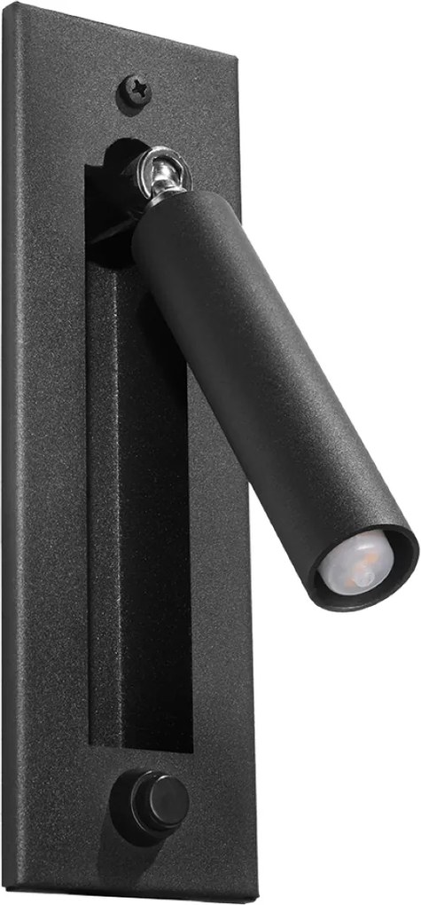 Sollux Lighting Nástěnné svítidlo ENIF černé