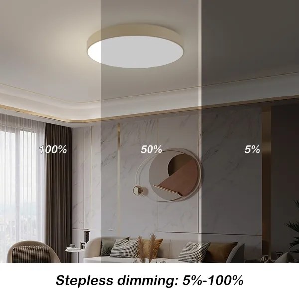 Brilagi-LED Stropní svítidlo POOL LED/100W/230V 3000/4000/6000K pr. 80 cm béžová