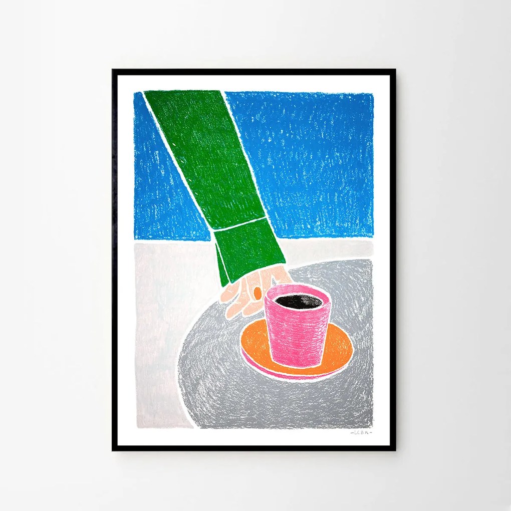 The Poster Club Plakát Café en Terrasse by Léa Coubray 40x50 cm