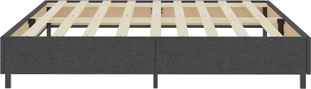 Postel boxspring šedá textil 200 x 200 cm 287467