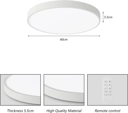 Immax NEO 07251L -LED Stmívatelné svítidlo SEMPLICI 36W/230V Wi-Fi Tuya bílá+ DO