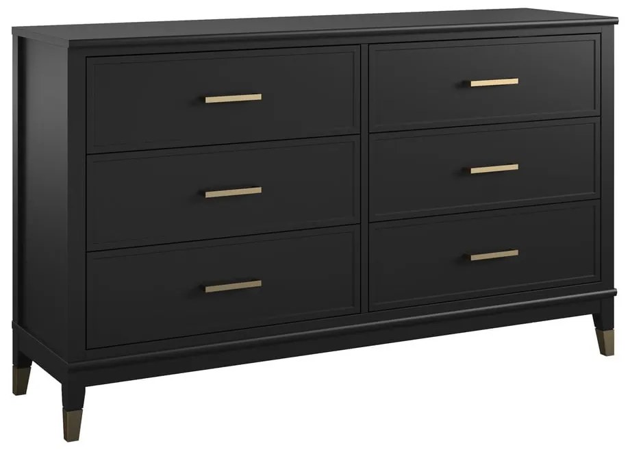 Černá komoda 144x85x41 cm Westerleigh – Støraa