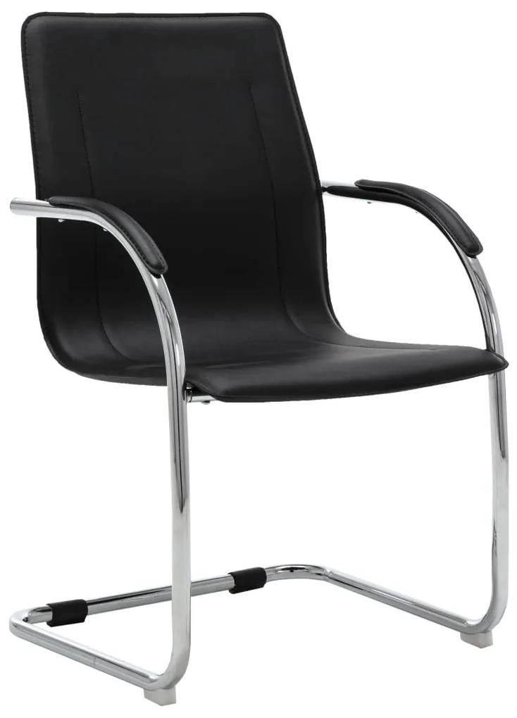 289355 vidaXL Konzolová kancelářská židle černá umělá kůže