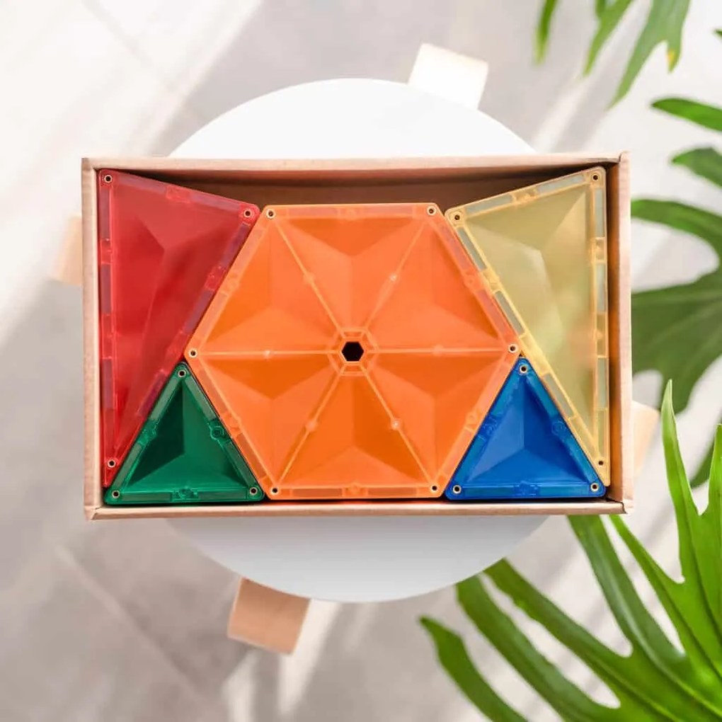 Geometrická sada Connetix Rainbow Geometry pack 30ks