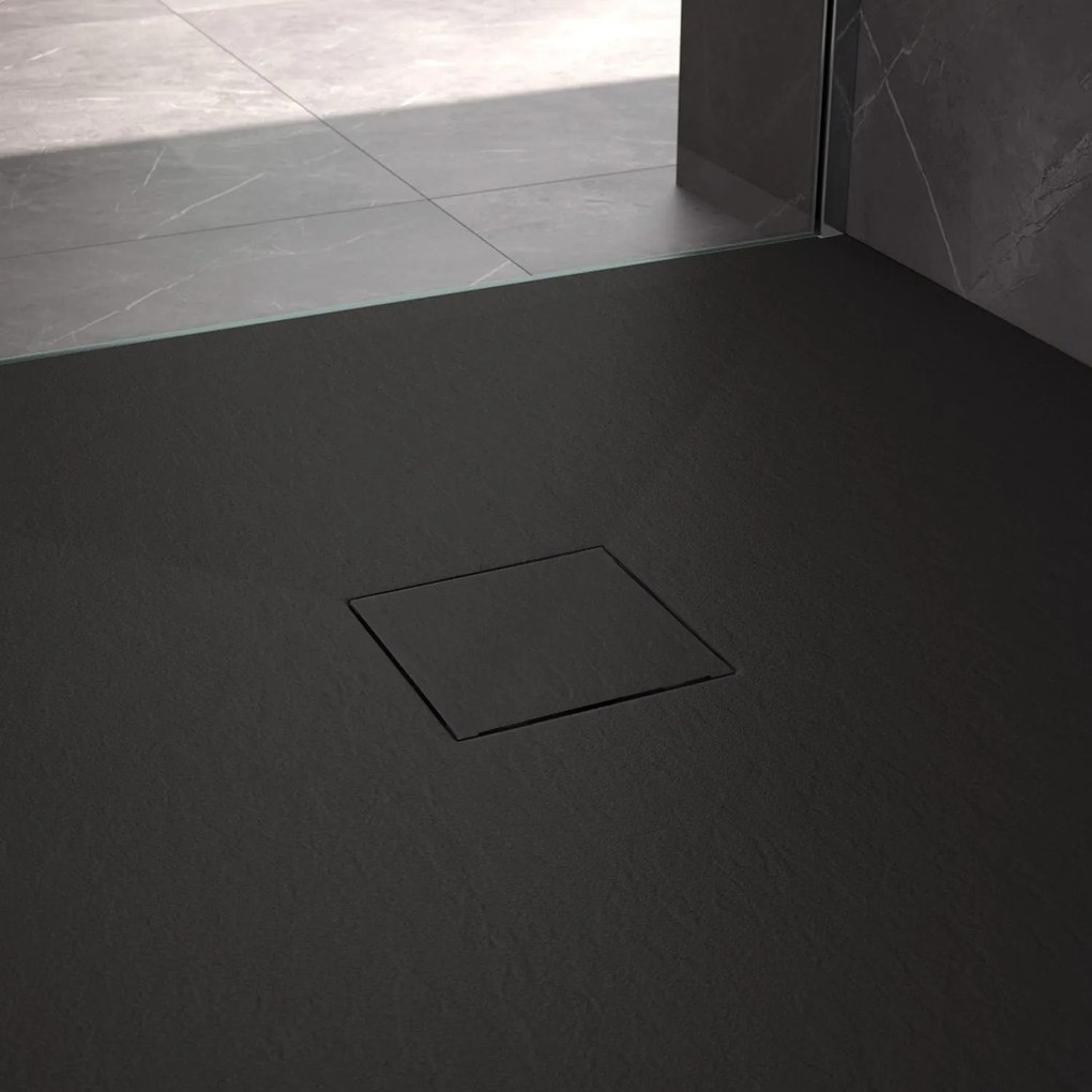 Rea Magnum Black, SCM obdélníková sprchová vanička 100x80 cm, černá, REA-K3330