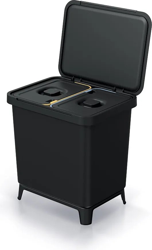 Odpadkový koš SYSTEMO 2x10 L černý