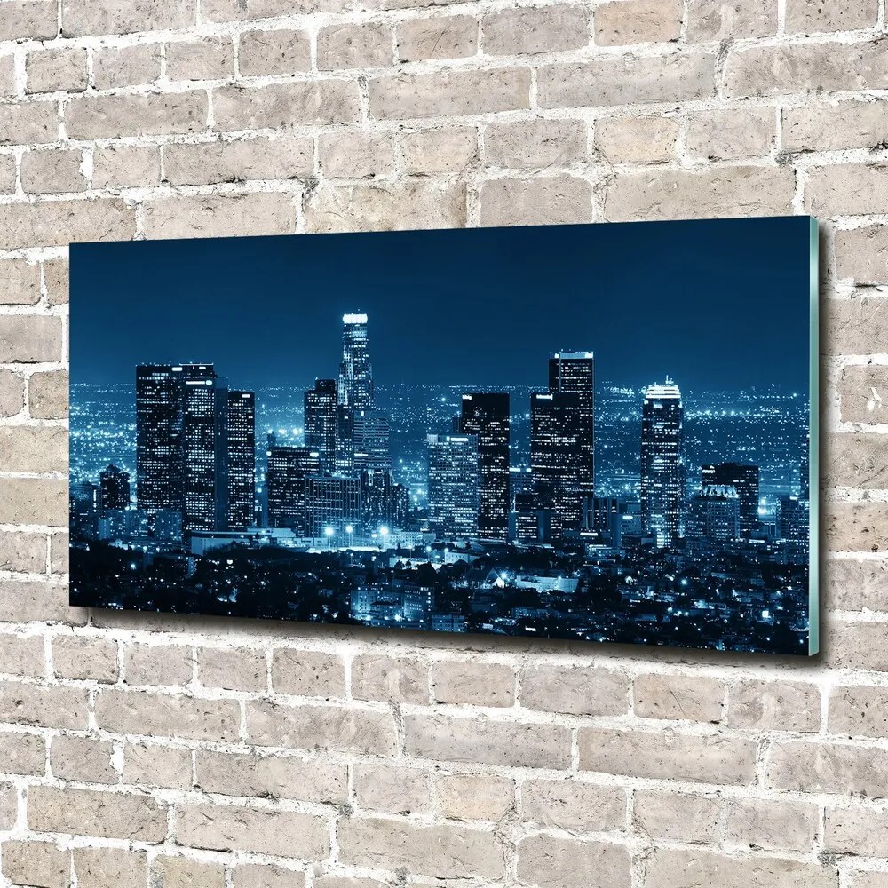 Wallmuralia Foto obraz sklo tvrzené Los Angeles noc 140x70 cm