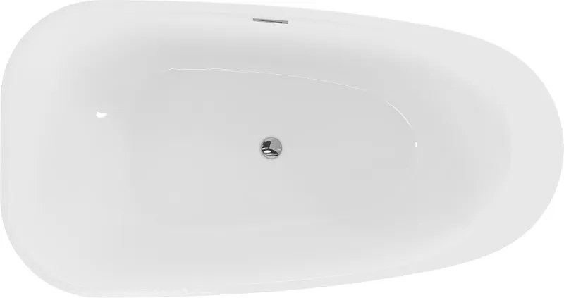 Mexen Giada volně stojící vana 170 x 90 cm, bílá lesk, přepad chrom - 52741709000-01