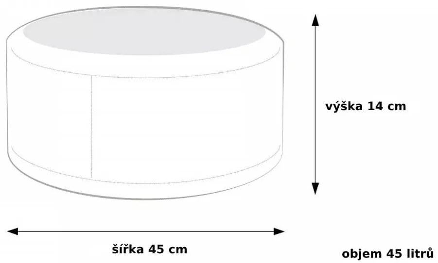 Primabag Basic 45x14 cm růžová TD5