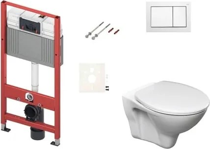 Cenově zvýhodněný závěsný WC set TECE do lehkých stěn / předstěnová montáž + WC Ceramia S-Line Pro SIKOTSD0